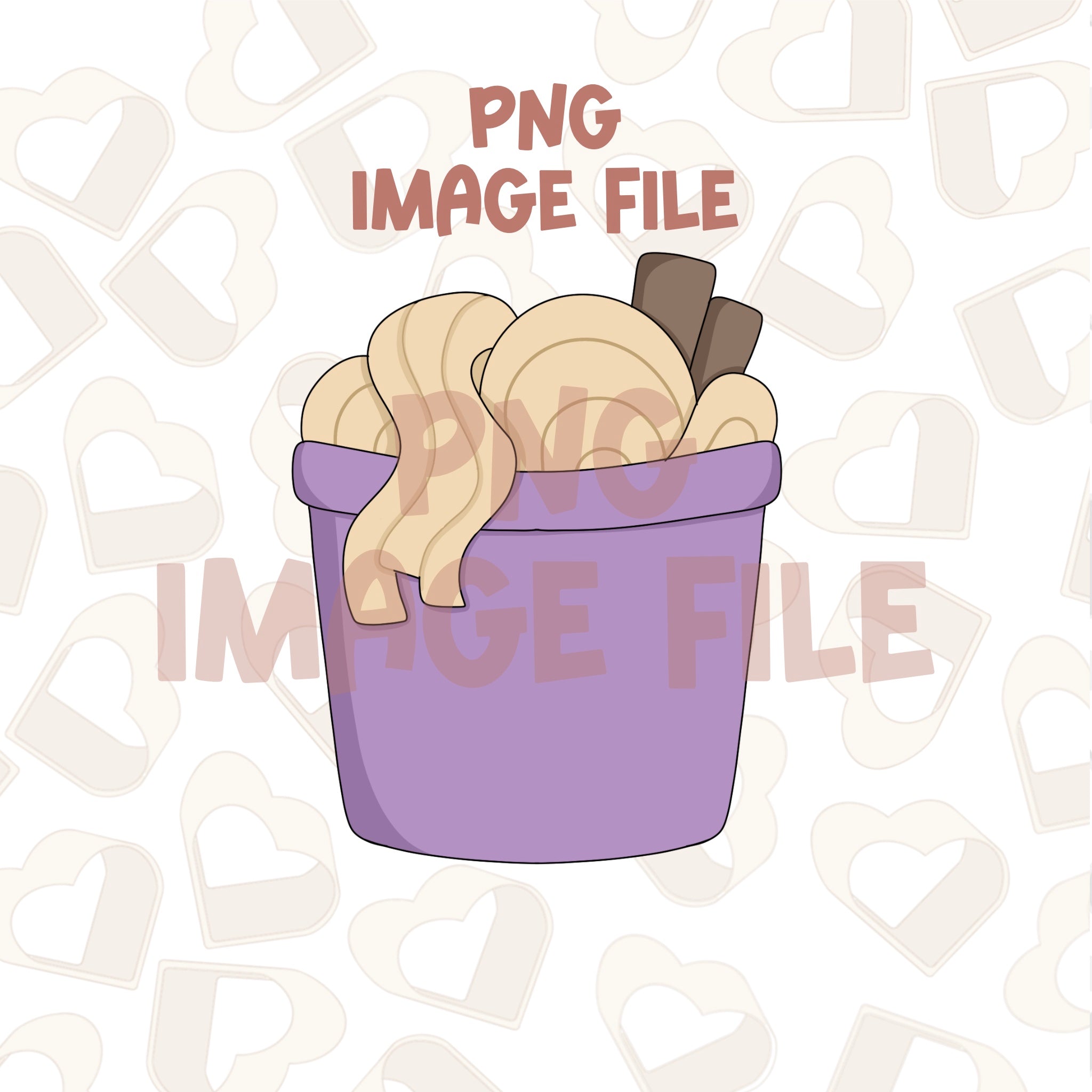 Noodle Cup - PNG Image File – WonderCutsCookieCutters