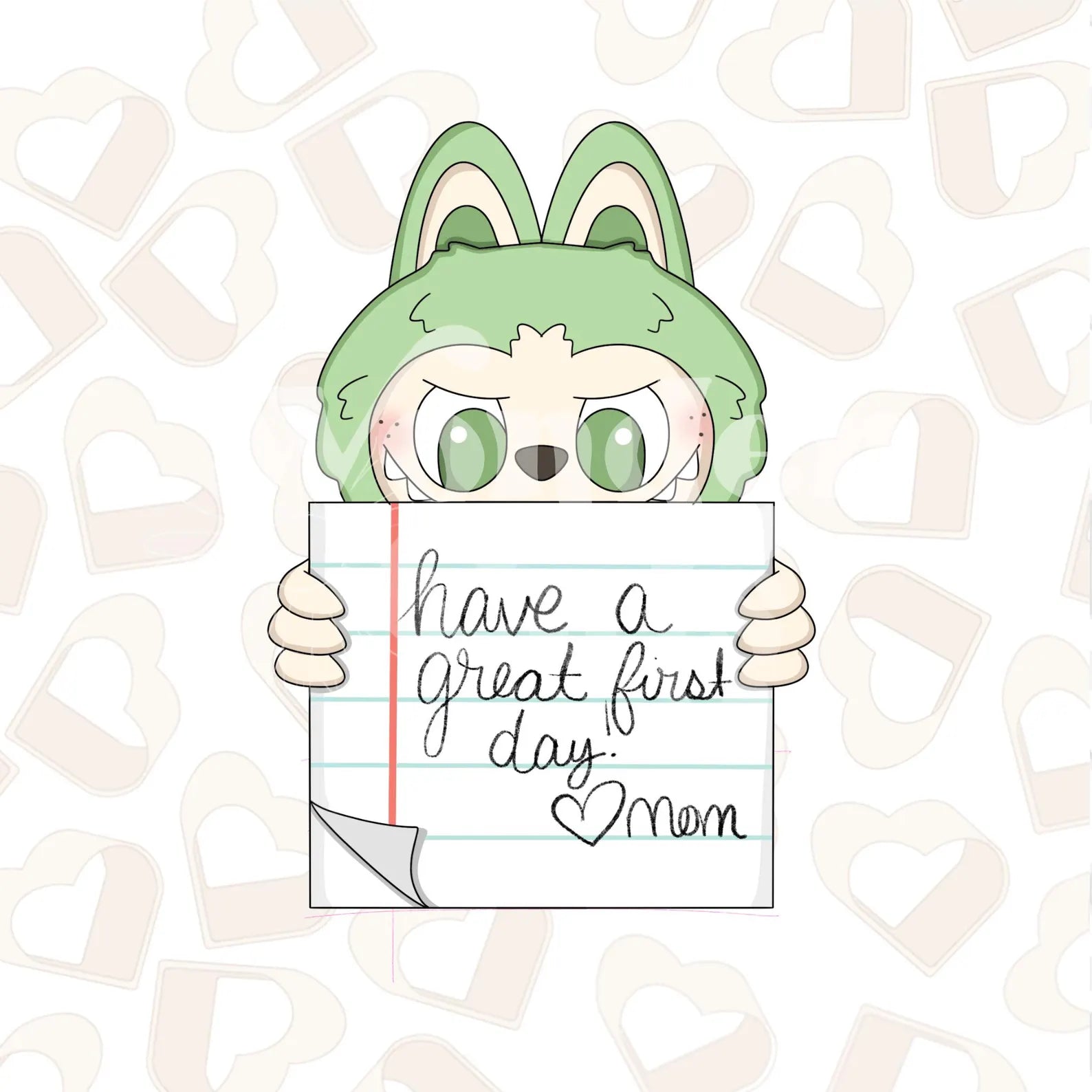 Plushy Monster Sticky Note Cookie Cutter – WonderCutsCookieCutters